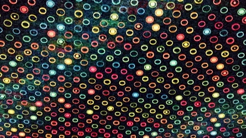 Moving surface with many small round sha... | Stock Video | Pond5