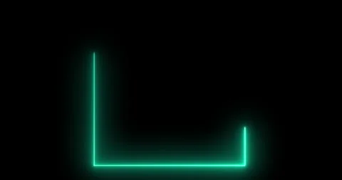Moving tracing square frame border neon ... | Stock Video | Pond5