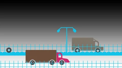moving traffic on road animation,best an... | Stock Video | Pond5