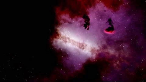 Moving true outer space and flying into ... | Stock Video | Pond5