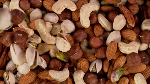 Moving Various Nuts | Stock Video | Pond5