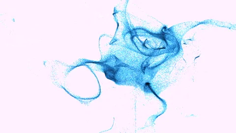 Moving vortex flow of particles in space... | Stock Video | Pond5