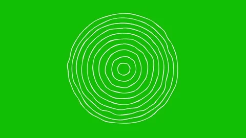 Moving white radio waves on a green scre... | Stock Video | Pond5