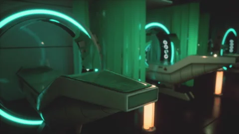 MRI scanner room with Magnetic Resonance... | Stock Video | Pond5