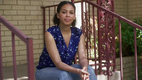 MS portrait of an African American woman... | Stock Video | Pond5