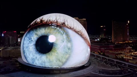 MSG Sphere 4k EYEBALL | Stock Video | Pond5