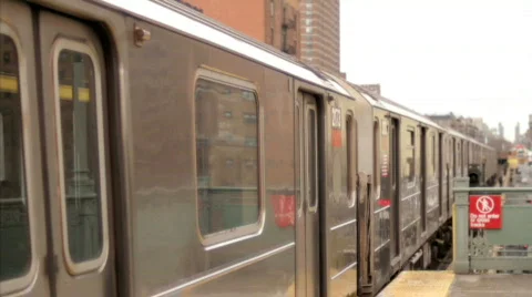 Elevated Subway Train Harlem Stock Footage ~ Royalty Free Stock Videos ...