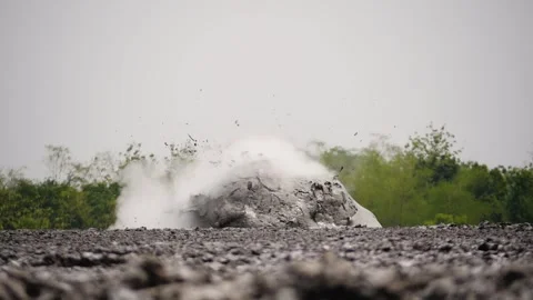 Mud volcano Bledug Kuwu, Indonesia | Stock Video | Pond5
