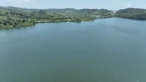 Muka Kuning Reservoir-One of famous rese... | Stock Video | Pond5