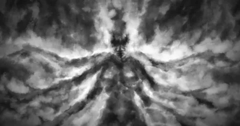 Multi armed goddess bw 2D animation. | Stock Video | Pond5