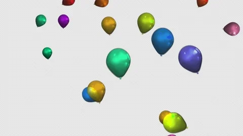animated balloons flying