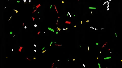 Confetti Transparent Background Stock Video Footage | Royalty Free Confetti Transparent ...