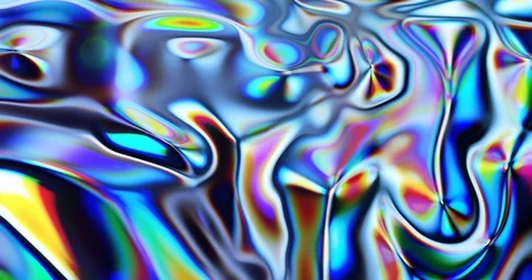 Multi colored creative holographic foil ... | Stock Video | Pond5
