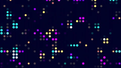 Multi Colored Digital Dots Background An... | Stock Video | Pond5
