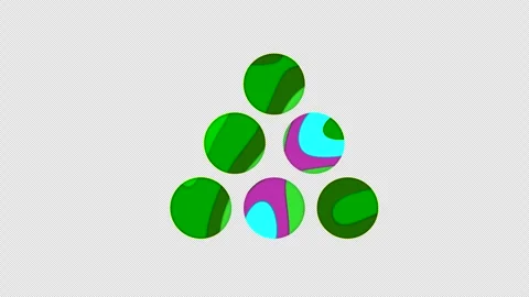 Multi-colored icon ball pile with colore... | Stock Video | Pond5