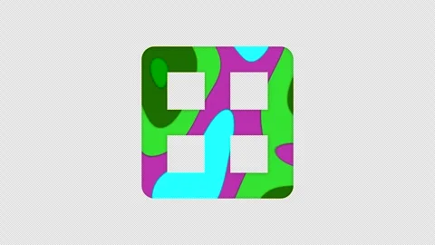 Multi-colored icon border with colored s... | Stock Video | Pond5