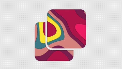 Multi-colored icon clone with colored sp... | Stock Video | Pond5