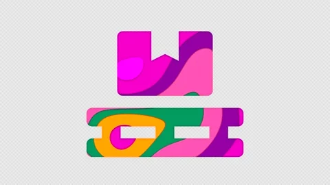 Multi-colored icon pallet with colored s... | Stock Video | Pond5