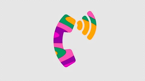 Multi-colored icon phone volume with col... | Stock Video | Pond5