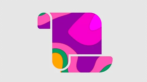 Multi-colored icon scroll with colored s... | Stock Video | Pond5
