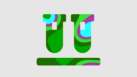 Multi-colored icon vials with colored sp... | Stock Video | Pond5