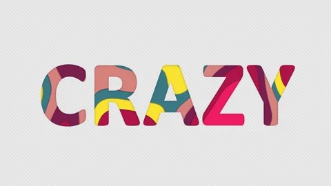 Crazy Text Stock Footage ~ Royalty Free Stock Videos | Pond5