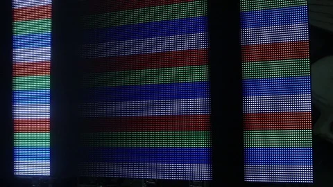 Multi-colored Light-diode Screen | Stock Video | Pond5
