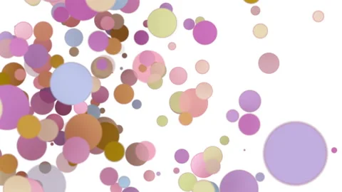 Multi colour circles animation on white ... | Stock Video | Pond5