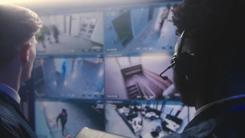 Multi Screen Cctv Stock Footage ~ Royalty Free Stock Videos | Pond5