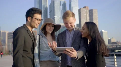 multi ethnic group of young professional... | Stock Video | Pond5