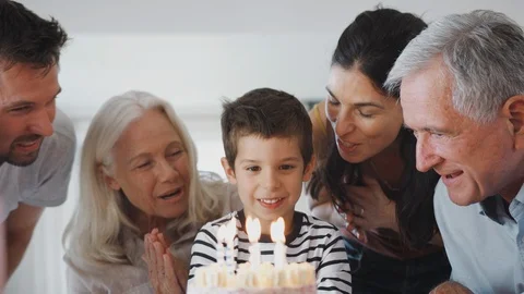 Multi Generation Family Celebrating Birt... | Stock Video | Pond5