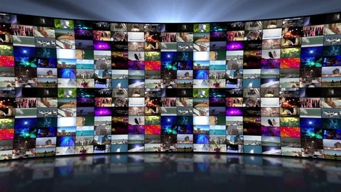 Multi-Screen Video Wall Monitors Multipl... | Stock Video | Pond5