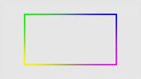 Multicolor gradient Rectangle face cam a... | Stock Video | Pond5