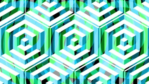 Multicolor optical illusion footage. Op ... | Stock Video | Pond5