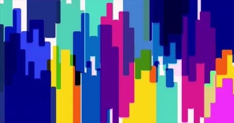 Multicolor Pixel Art Abstract Digital Ba... | Stock Video | Pond5