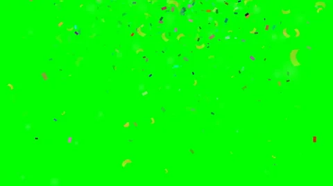Multicolored Confetti particle on green... | Stock Video | Pond5