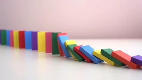 Dominoes Falling Stock Footage ~ Royalty Free Stock Videos | Pond5