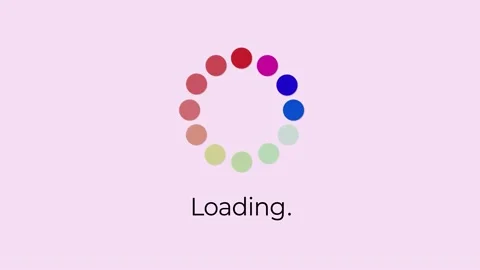 Multicolored Loading Icon Animation. Des... | Stock Video | Pond5