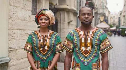 Multicultural couple in traditional cost... | Stock Video | Pond5