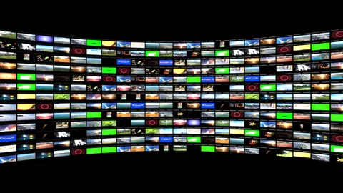 Multimedia TV Wall animation, seamless l... | Stock Video | Pond5