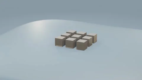 Multiple boxes many cube 3DCG animation ... | Stock Video | Pond5