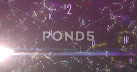 Multiple changing numbers and alphabets against network of connections on purple ~ Clip Art ...