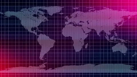 Multiple colored earth map animation. ea... | Stock Video | Pond5