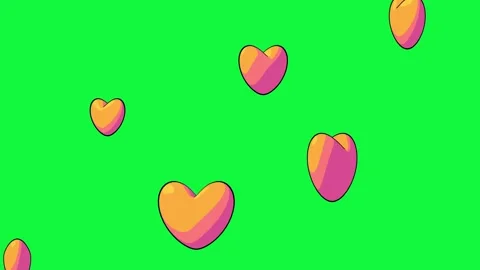 Multiple rising hearts with a gradient e... | Stock Video | Pond5