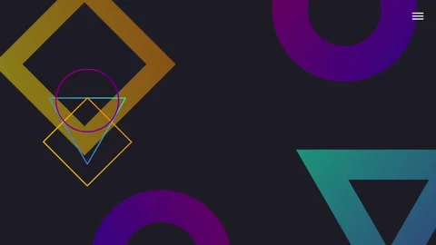 multiple shape object in background | Stock Video | Pond5