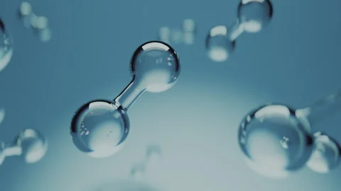 Multiple shiny hydrogen, h2, oxygen, o2,... | Stock Video | Pond5