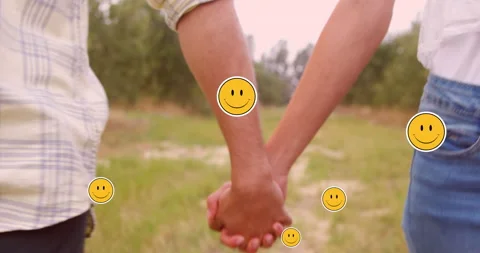 Multiple smiling face emoji floating aga... | Stock Video | Pond5