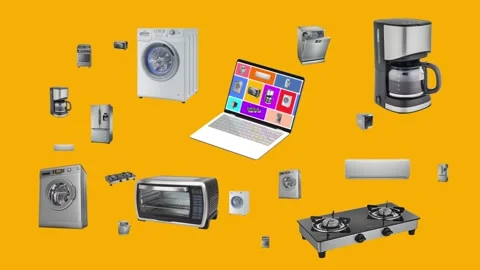 Multiproducts in laptop 4k 60 fps techn... | Stock Video | Pond5