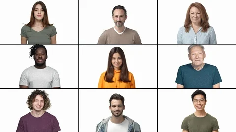 Multiscreen montage, split collage of di... | Stock Video | Pond5