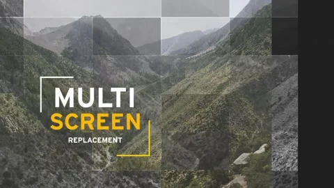 Multiscreen Warp Media Replacement ~ After Effects #231991656